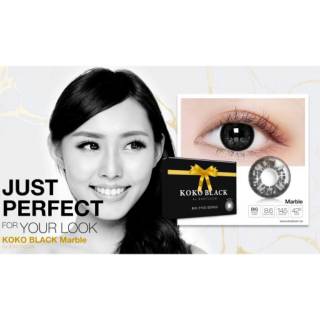 Jual Softlens X2 KOKO BLACK 14,5 MM Normal & Minus (-0,50 S/D -10,00 ...