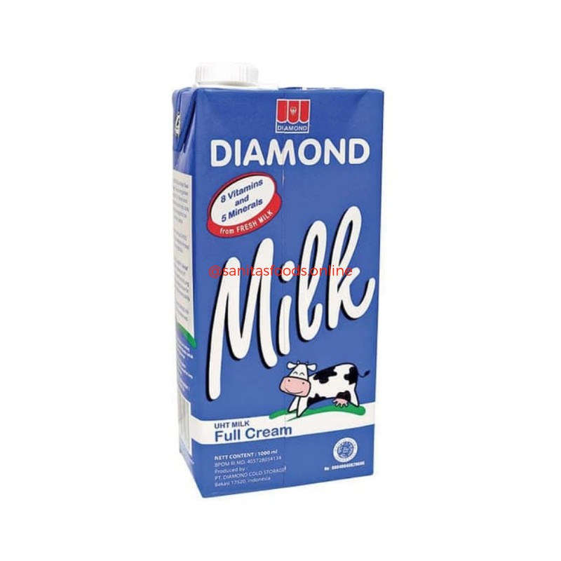 Jual Diamond Milk UHT Full Cream 1L (12pcs) | Shopee Indonesia