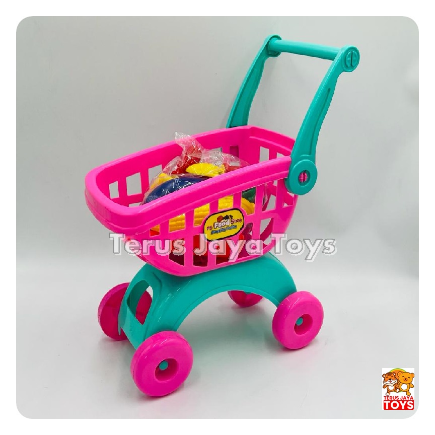 Jual NEW MAINAN ANAK SHOPPING TROLLEY / TROLLY SUPER MARKET /MAINAN ...