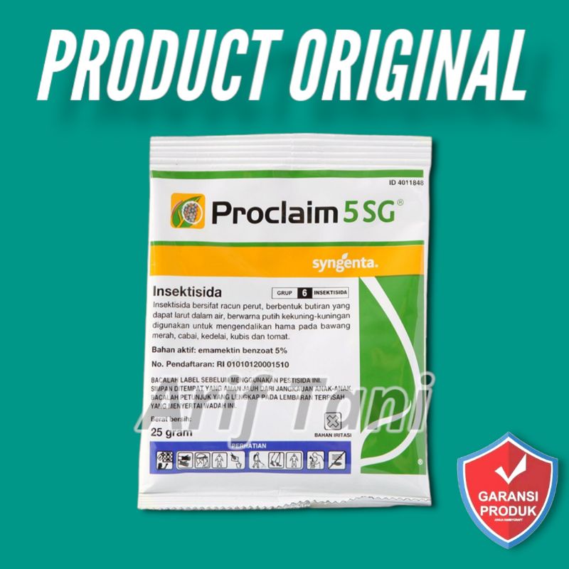 Jual PROCLAIM 5 SG Insektisida Racun Kontak dan Lambung - 25 gram ...