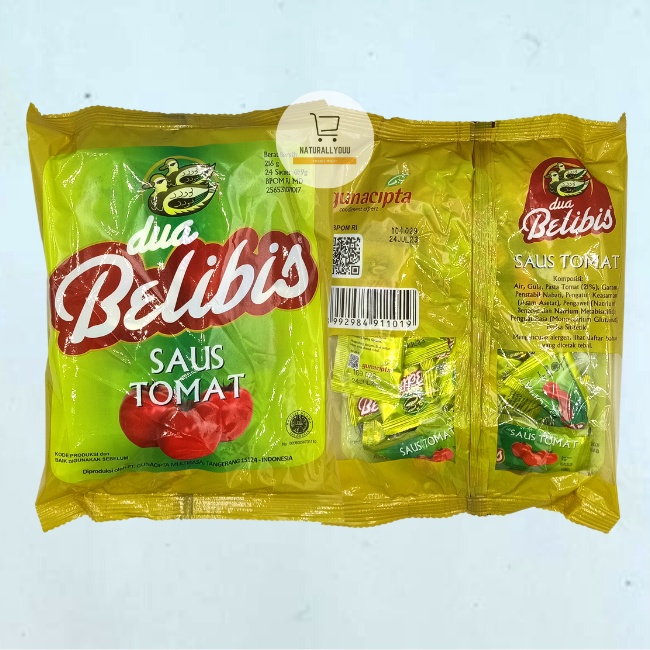 Jual Saus Sambal/Saus Tomat Dua Belibis Sachet isi 24x9gram | Shopee ...