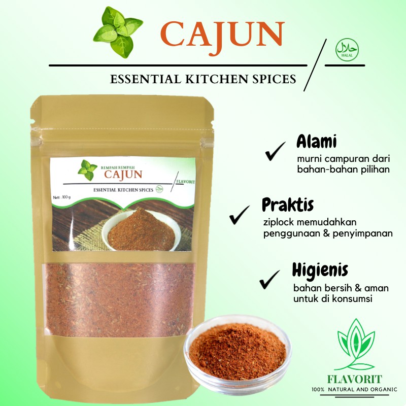 Jual Bumbu Cajun Seasoning Powder Spice Mix Penyedap Rasa Non msg Bahan ...