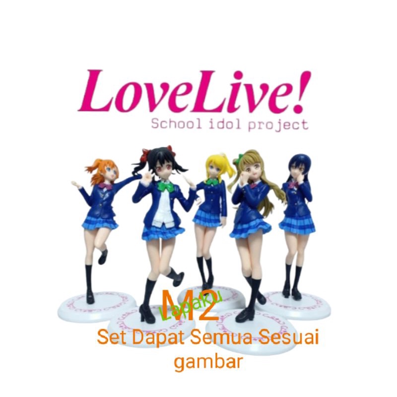 Jual Figure Anime Love Live! School Idol Projec Set isi 5pcs | Shopee ...
