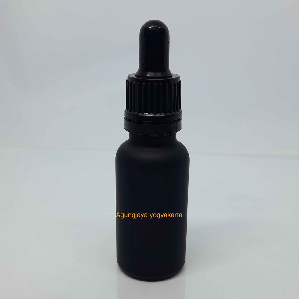 Jual Botol Kaca Serum 15 ml BR Hitam Frossted Pipet Karet | Shopee ...