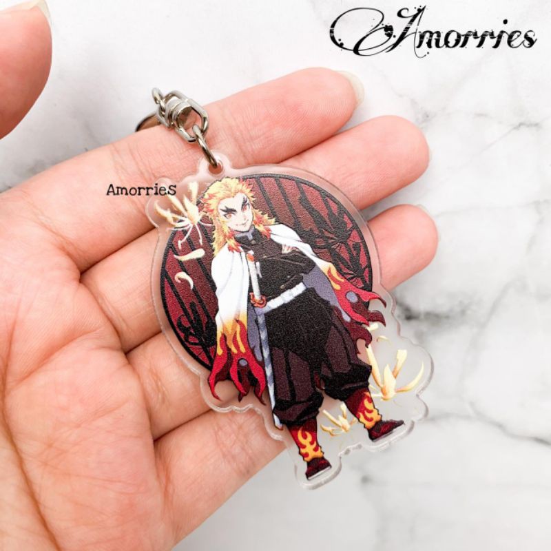 Jual Gantungan Kunci Kimetsu No Yaiba Kyojuro Rengoku/ Keychain Anime ...
