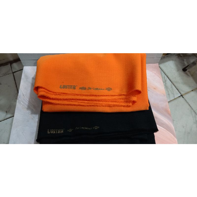Jual Kain luster Oren dan Hitam | Shopee Indonesia