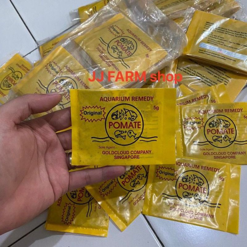 Jual obat ikan pomate original SINGAPUR obat ikan hias koi koki chana ...