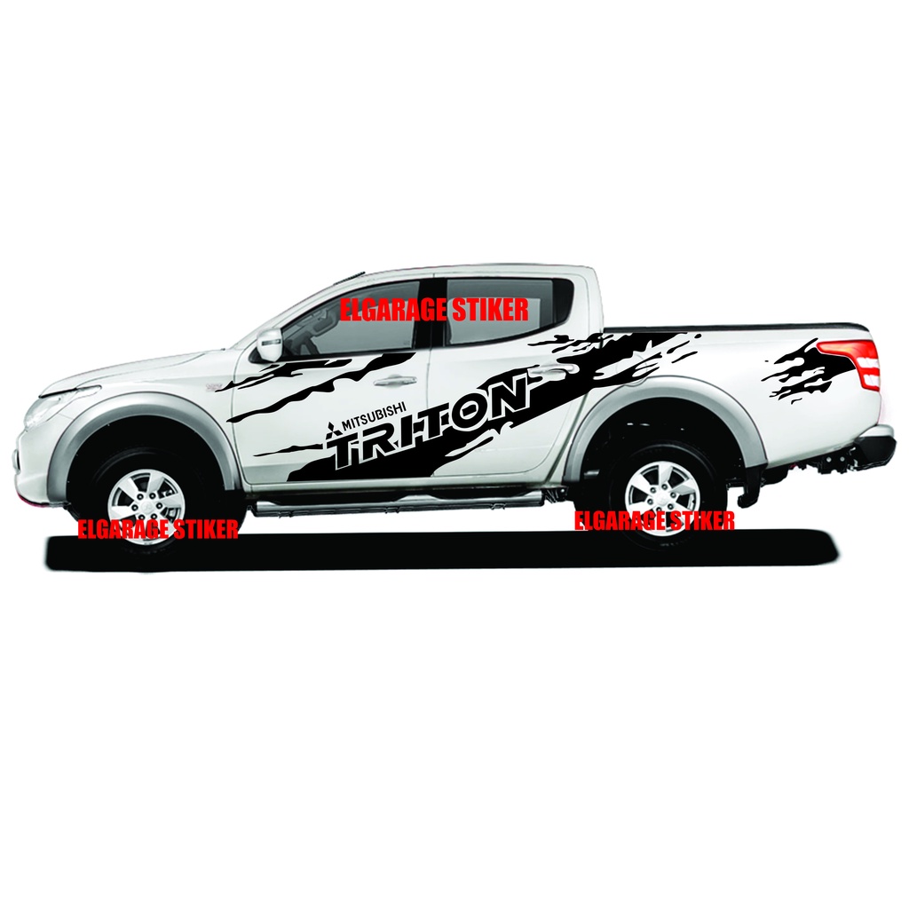 Jual Stiker mobil triton cutting stiker body mobil triton ranger hilux ...