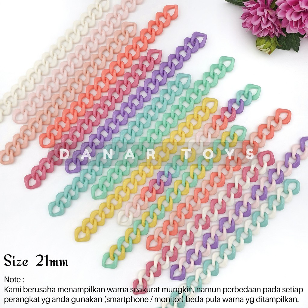 Jual Bahan Konektor Masker / Strap Masker / Mote Rantai Kotak DIY ...