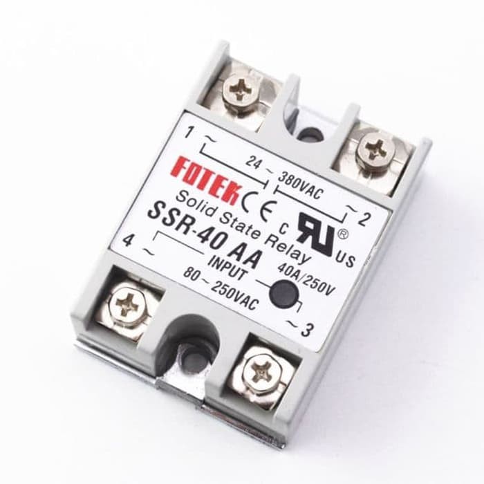 Jual Solid State Relay SSR-40AA 40Ampere AC control AC Single Phase | Shopee Indonesia