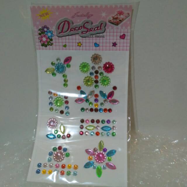 Jual Sticker/stiker manik manik glitter timbul untuk smartphone/hp ...