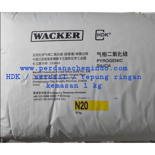Jual aerosil wacker hdk N20 - fumed silica siO2 - tepung ringan ...