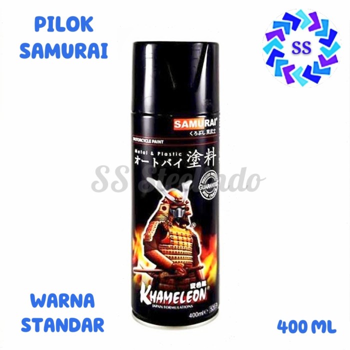 Jual CAT SEMPROT-PILOK AEROSOL SAMURAI PAINT KALENG 400 ML (WARNA STANDAR) | Shopee Indonesia