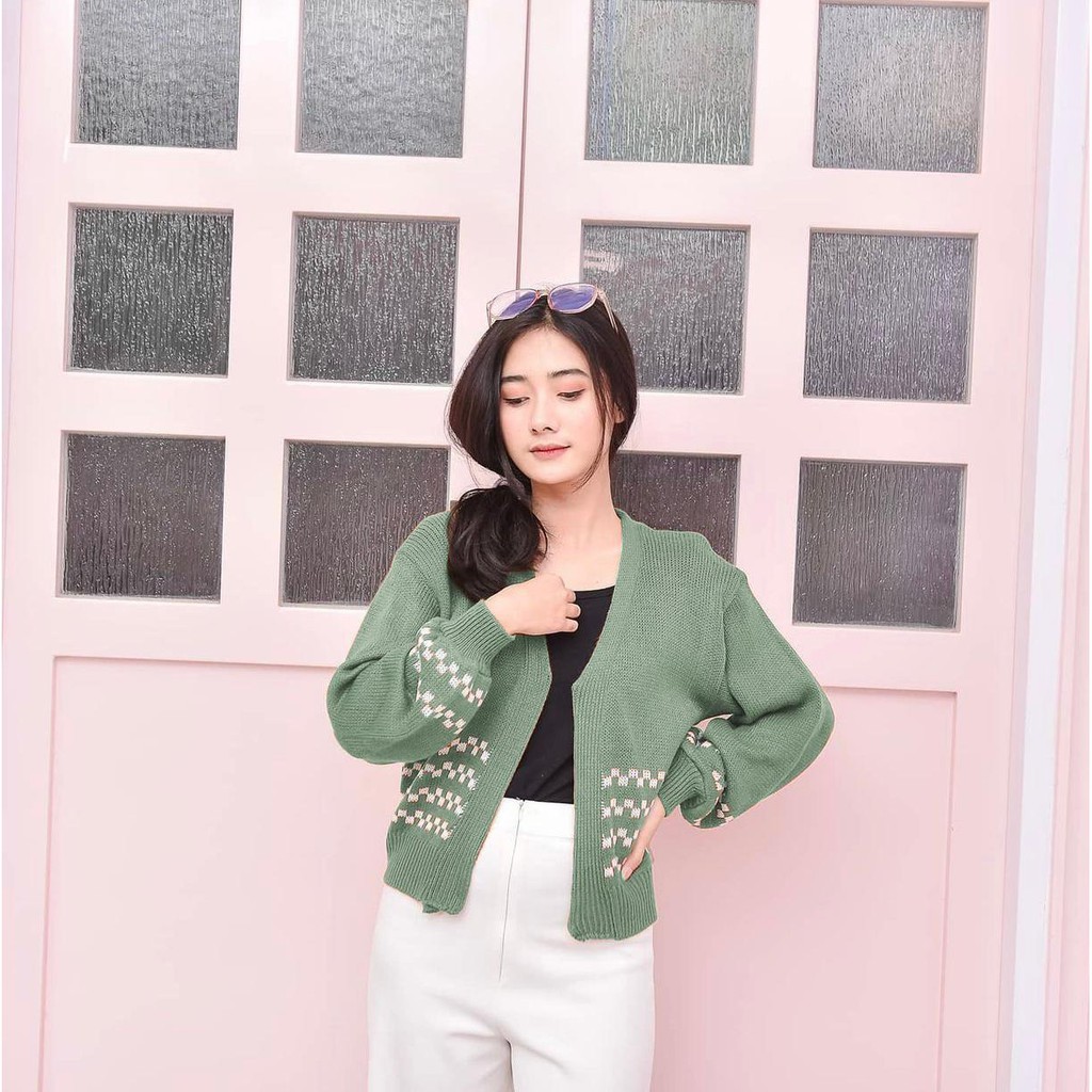 Jual KALILA - SIRA Crop Cardy Cardigan Rajut Wanita Dewasa | Kardigan Rajut Wanita | Shopee ...