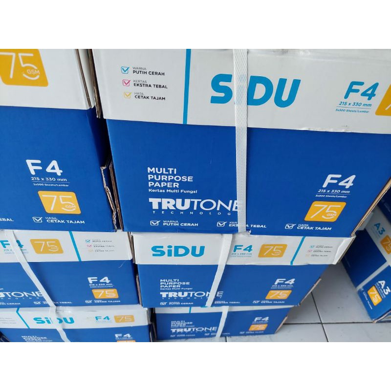 Jual [CRT 5 RIM] SINAR DUNIA SIDU KERTAS F4 / KERTAS HVS F4 SIDU / KERTAS SIDU F4 | Shopee Indonesia