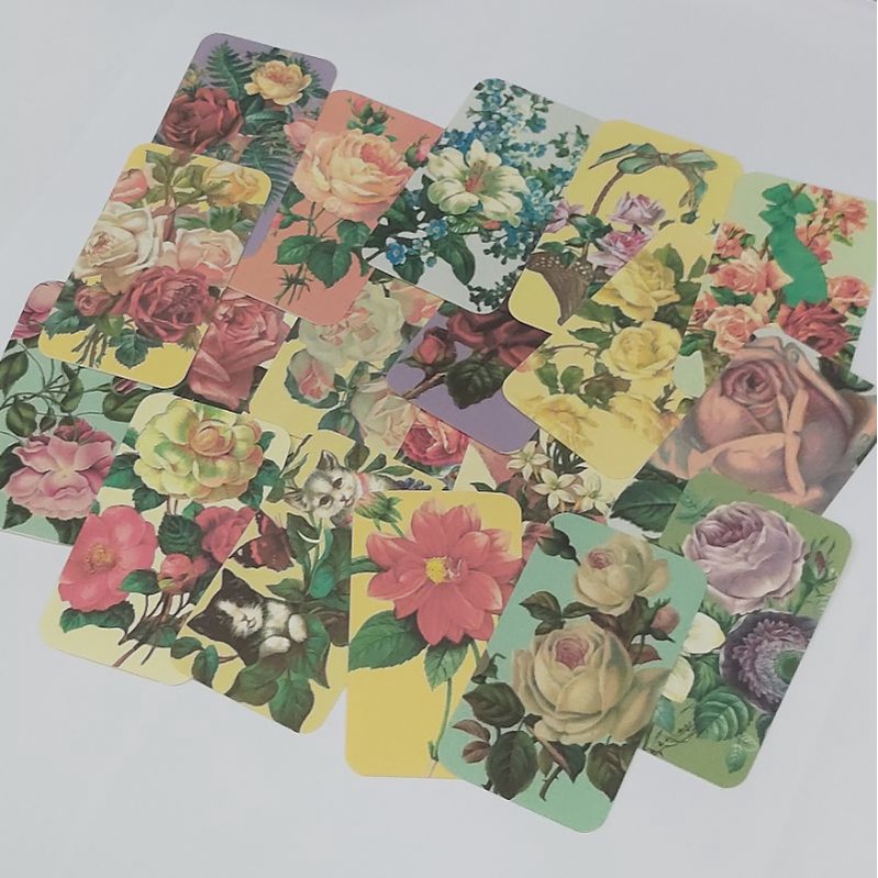 Jual 20 Pcs Retro Vintage Flower Collection Sticker Bunga Untuk Jurnal ...