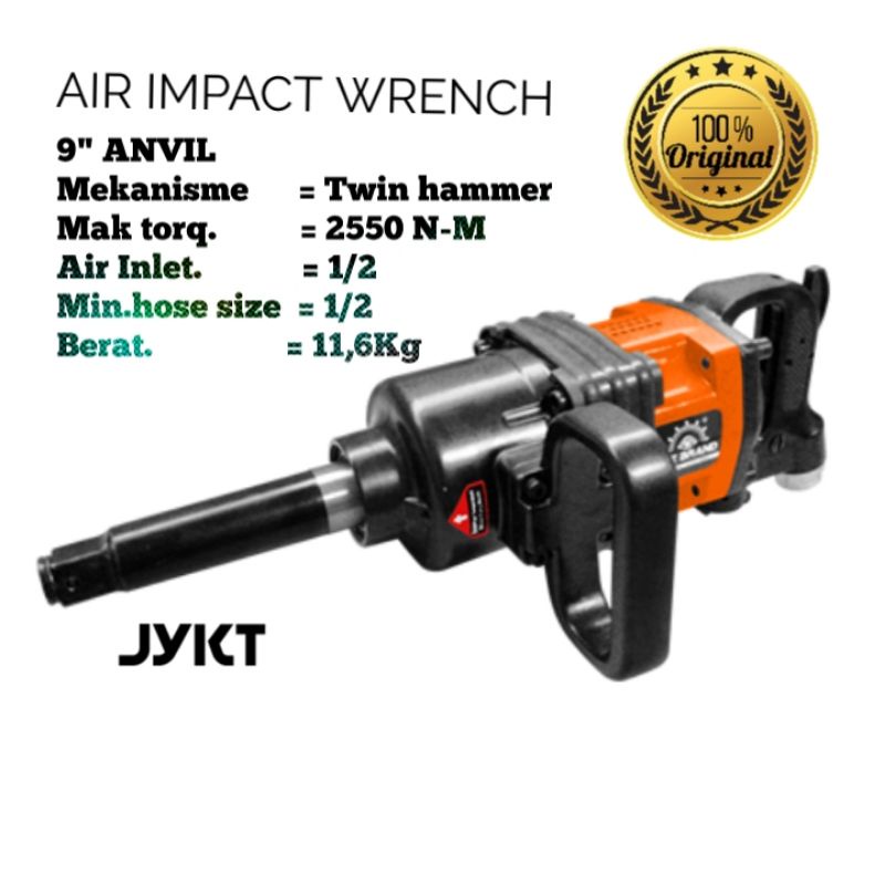 Jual Alat untuk pembuka baut mur AIR IMPACT WRENCH 1 DRIVE 9 ANVIL MERK ...