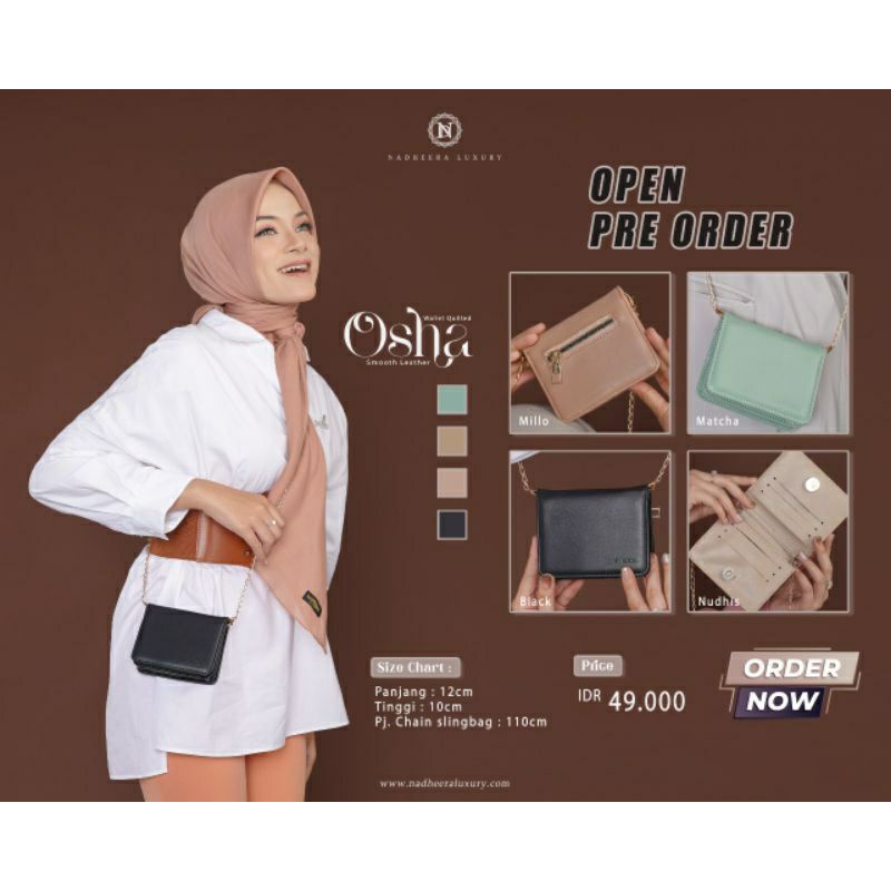 Jual OSHA WALLET QUILTED by Nadheera Luxury ( READY STOK) | Shopee ...
