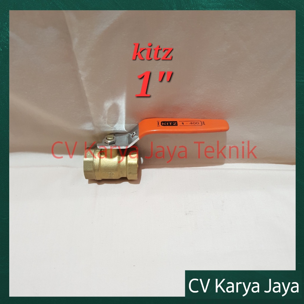 Jual Ball Valve Kuningan Kitz 1” / Stop Kran 1 Inch | Shopee Indonesia