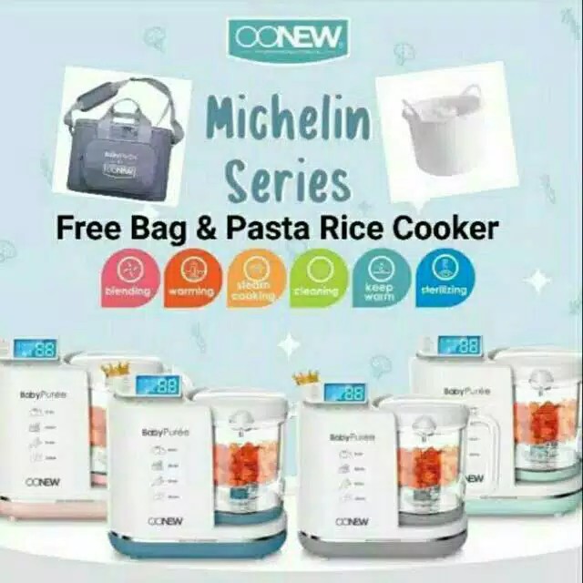 Jual OONEW Baby Puree 6 in 1 Baby Food Processor[FREE TAS]-MPASI ...