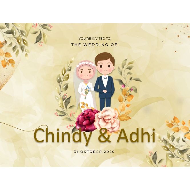 Jual Template Undangan Digital Wedding atau Pernikahan Kekinian Premuim ...