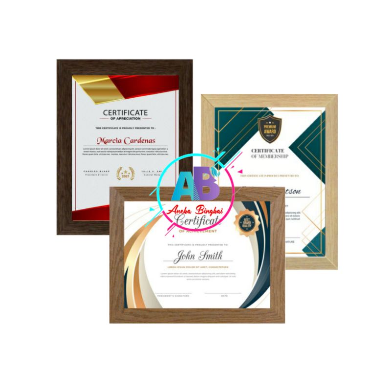 Jual Bingkai Sertifikat A4 Frame Sertifikat A4 Bingkai Piagam ...