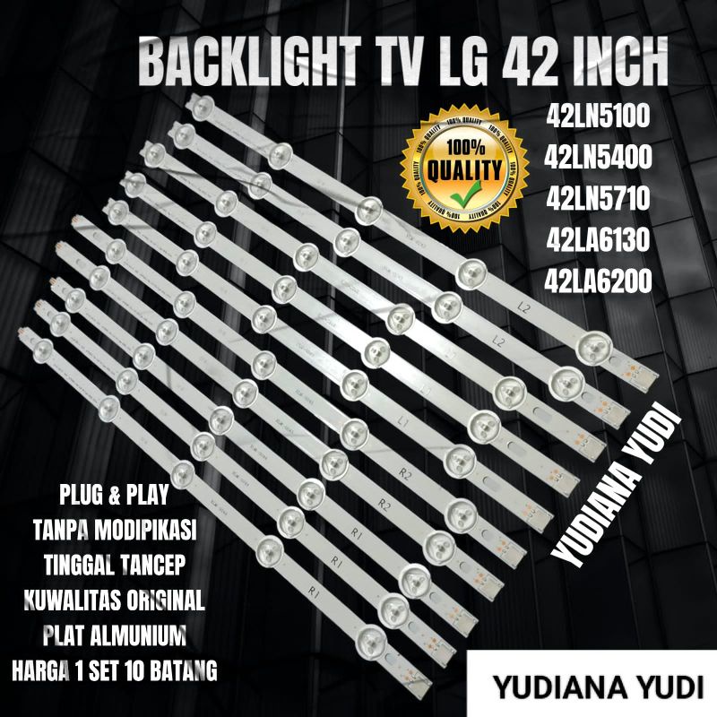 Jual BACKLIGHT LED TV LG 42 INCH 42LN5100 42LN5400 42LN5710 42LA6130 42LA6200 | Shopee Indonesia