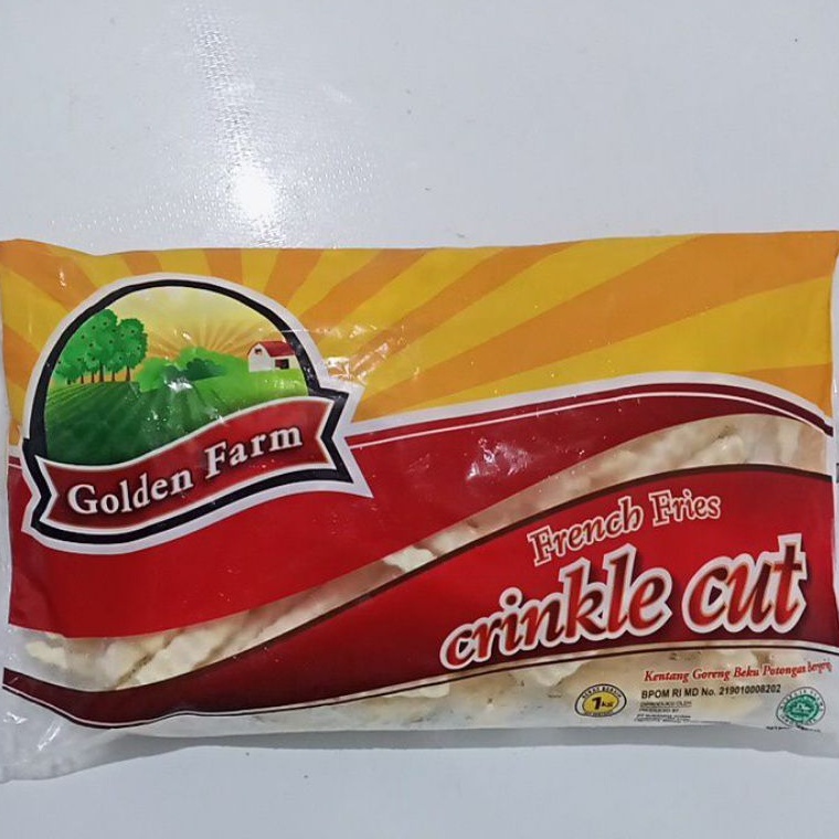 Jual Golden Farm Kentang Goreng Crinkle Cut 1kg | Shopee Indonesia