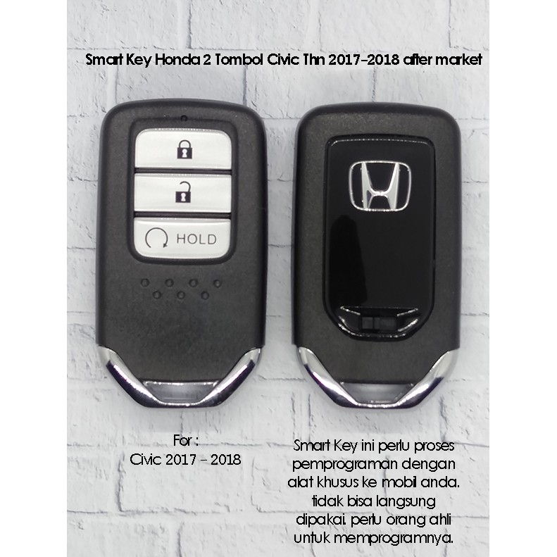 Jual Remote Smart Key Honda 3 Tombol Civic Hatchback Kualitas After ...