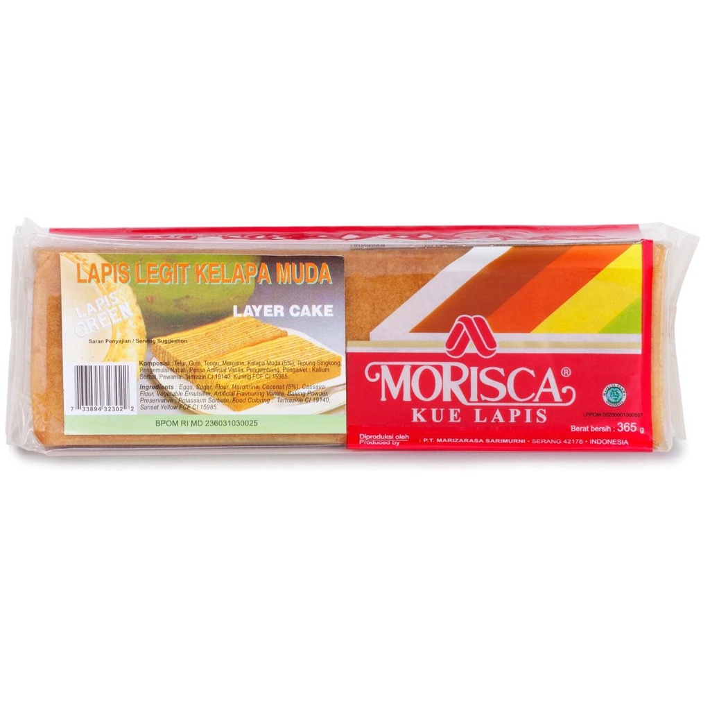 Jual KCC302 - Morisca Lapis Green Coconut Morisca 365gr | Shopee Indonesia