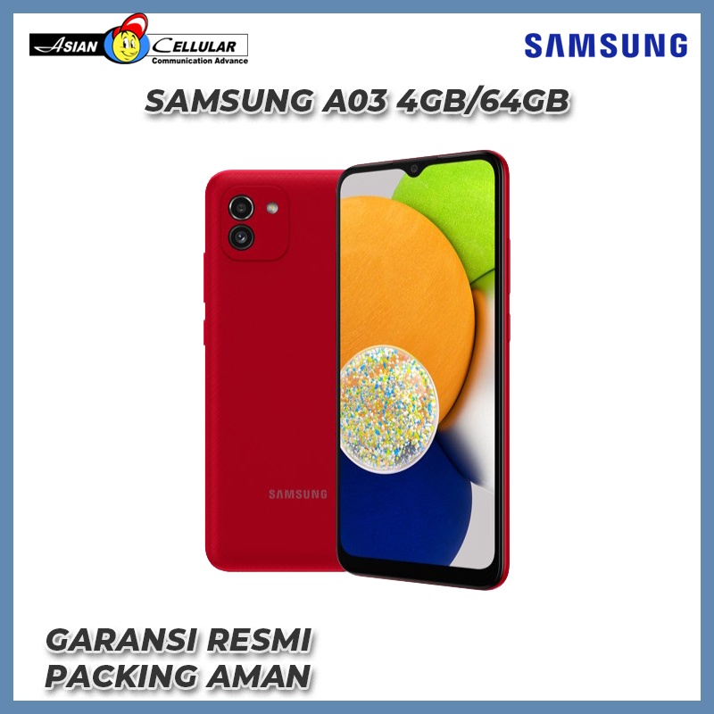 Jual SAMSUNG GALAXY A03 4GB/64GB GARANSI RESMI | Shopee Indonesia