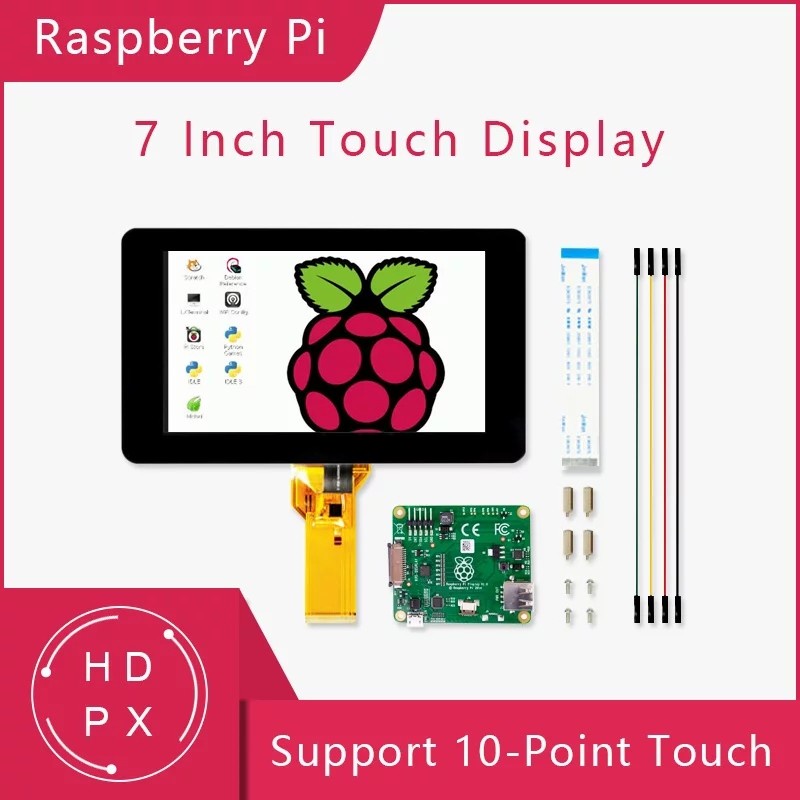 Jual Official Raspberry Pi LCD 7" Capasitive Touch Screen Display Monitor | Shopee Indonesia