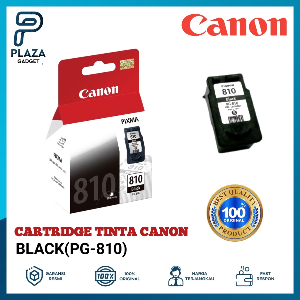 Jual Tinta Cartridge Printer CANON Original PG 810 PG-810 Warna Hitam ...