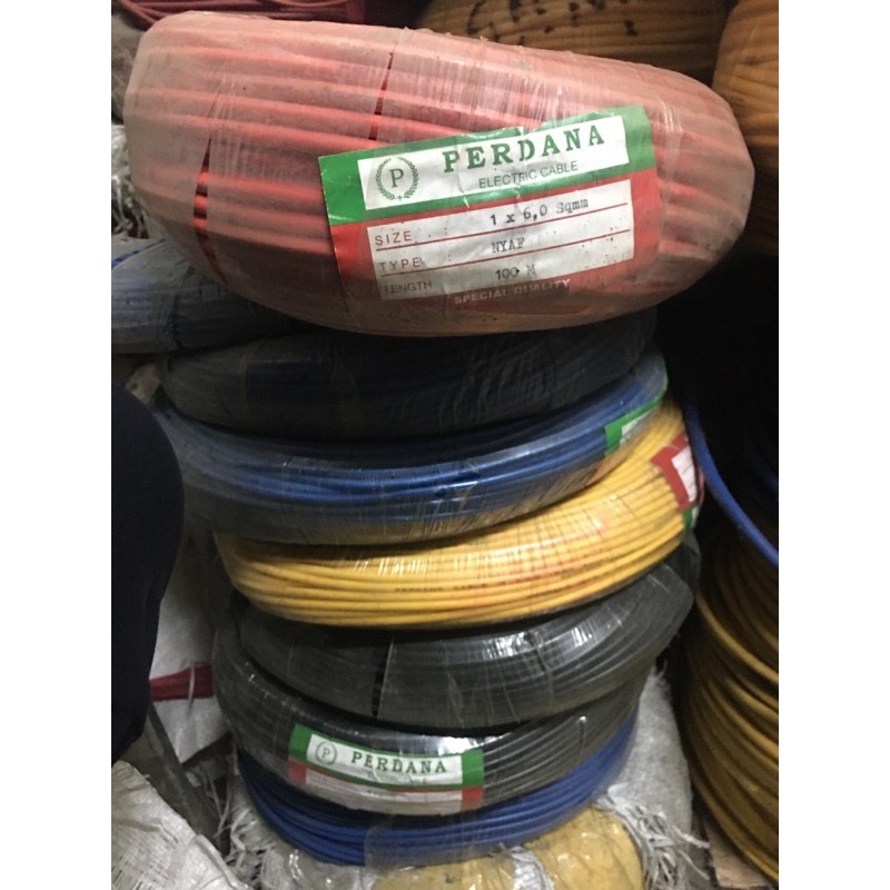 Jual kabel serabut NYAF 6mm 6 mm Perdana 100 meter | Shopee Indonesia
