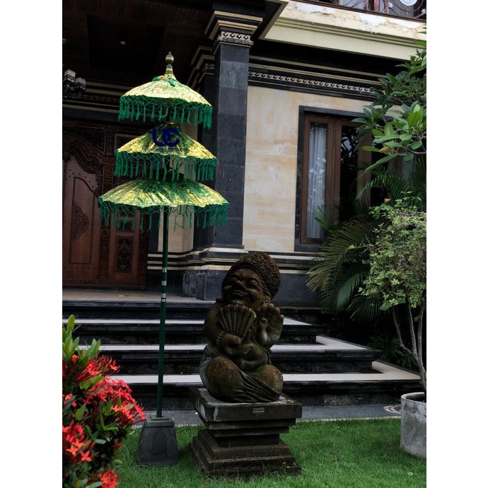Jual Payung Dekorasi Tingkat / Susun 3 Kain Satin Prada Khas Bali B ...