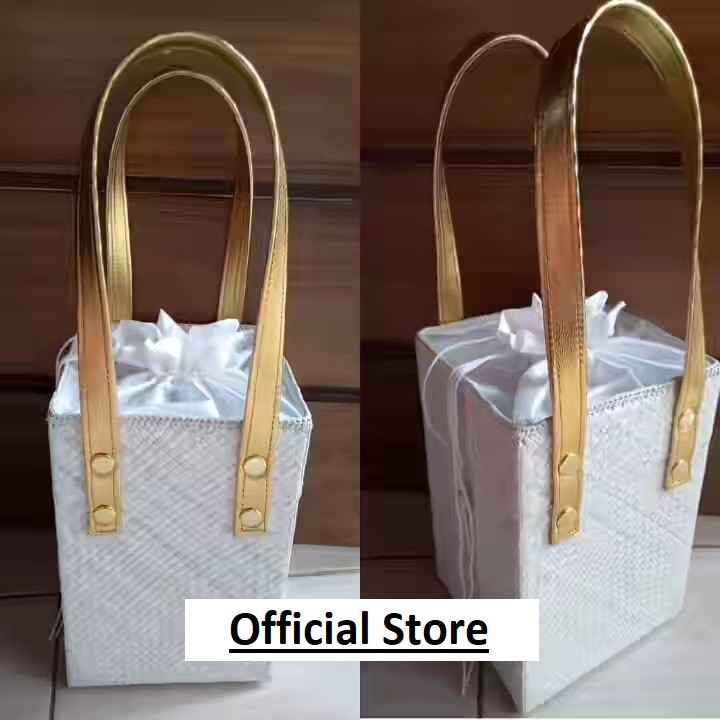Jual Tas Parcel/Tas Tote Anyaman Pandan Kotak | Shopee Indonesia