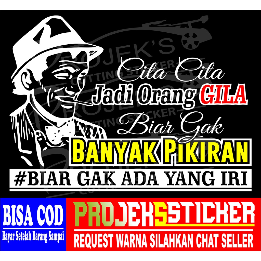Jual Stiker Mobil Variasi Cutting Sticker Mobil Stiker Viral Stiiker ...