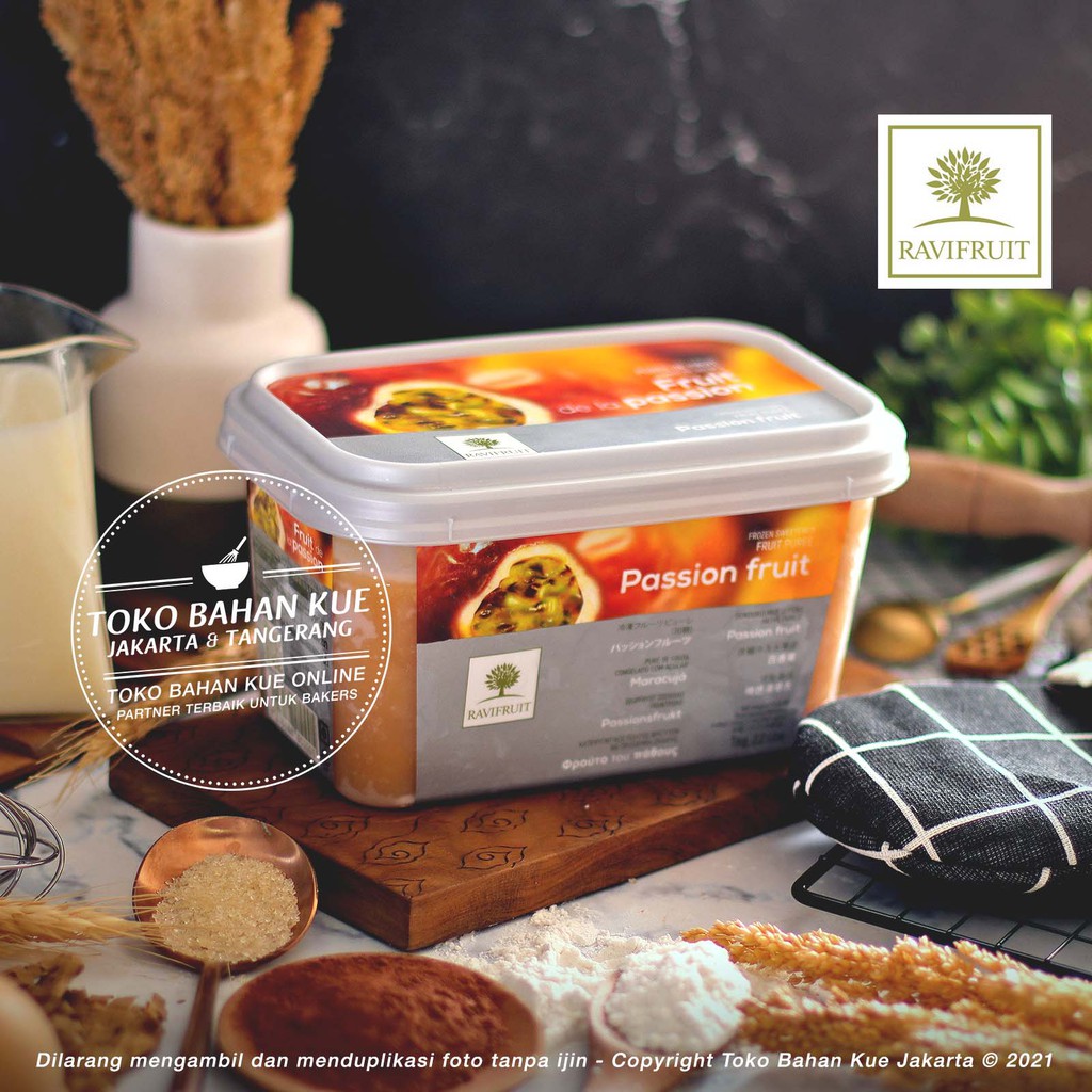 Jual Ravi Fruit PUREE Passion Fruit 1kg Ravifruit Passion Fruit Frozen ...