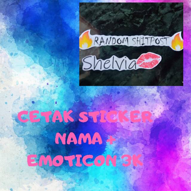 Jual STICKER NAMA + EMOTICON DAN STICKER GAMBAR | Shopee Indonesia