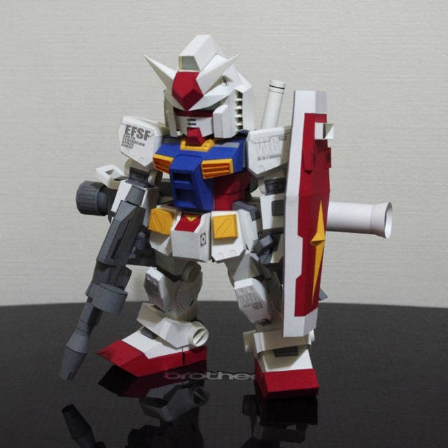 Jual DIY Papercarft Detailed SD RX-78-2 Gundam V10 Papercraft | Shopee ...