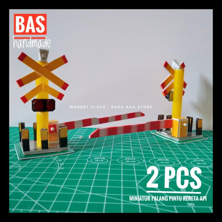Jual TERBARUU!! 2 PCS MINIATUR PALANG PINTU KERETA API TERLARIS ...