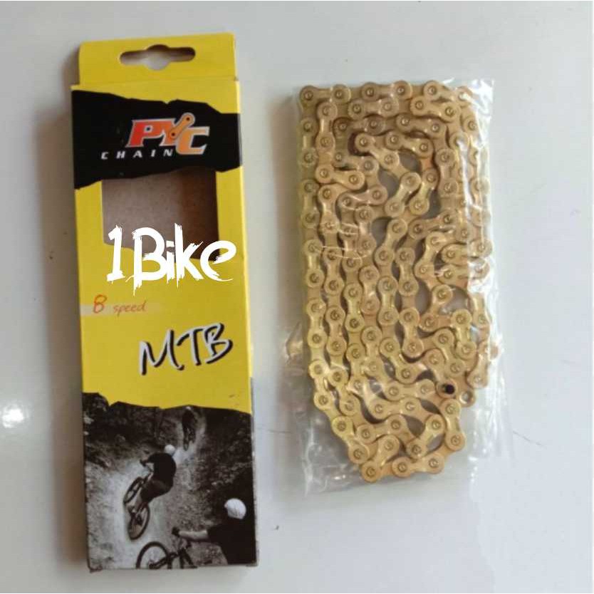 Jual CHAIN RANTAI PYC 8 SPEED 116L GOLD | Shopee Indonesia
