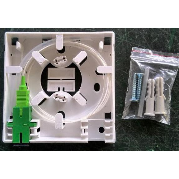 Jual Kualitas Terbaik - Roset 2 Core+Adapter SC+Pigtail+Protection ...