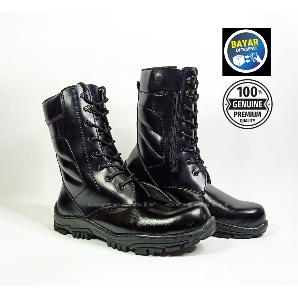 Jual SEPATU SAFETY PDL PRIA UJUNG BESI TNI POLRI SECURITY | Shopee ...
