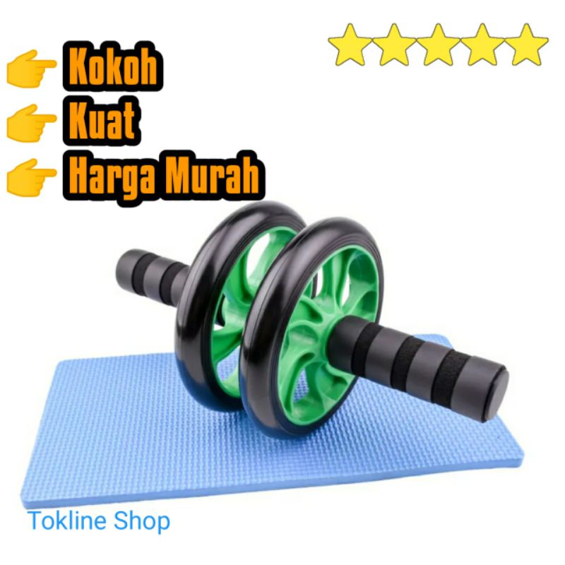 Jual Wheel Sport Alat Fitness Roller Olahraga Roda Berputar Gym Latihan ...