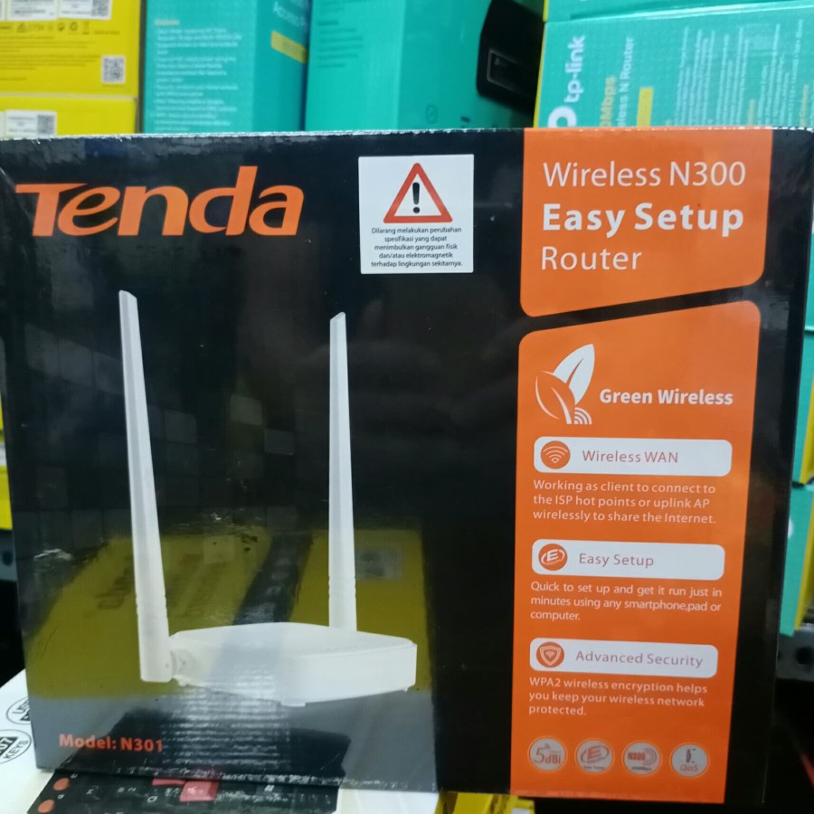 Jual Tenda N301 Router Wireless N300 Easy Setup Original | Shopee Indonesia