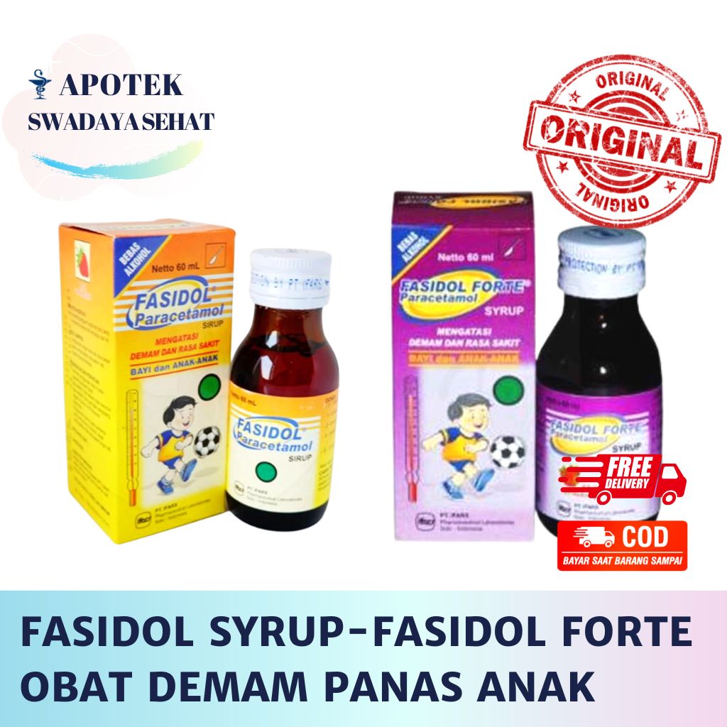 Jual FASIDOL Syrup - Fasidol FORTE SYRUP 60 ML - Paracetamol 160 MG ...