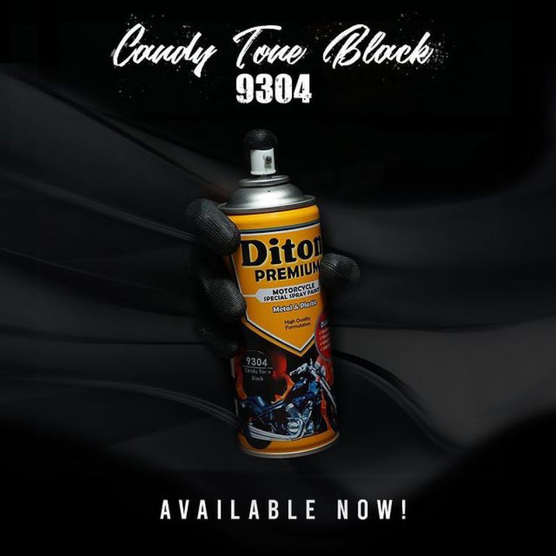 Jual Cat Semprot Hitam Candy Tone Black 9304 Diton Premium Cat Semprot ...