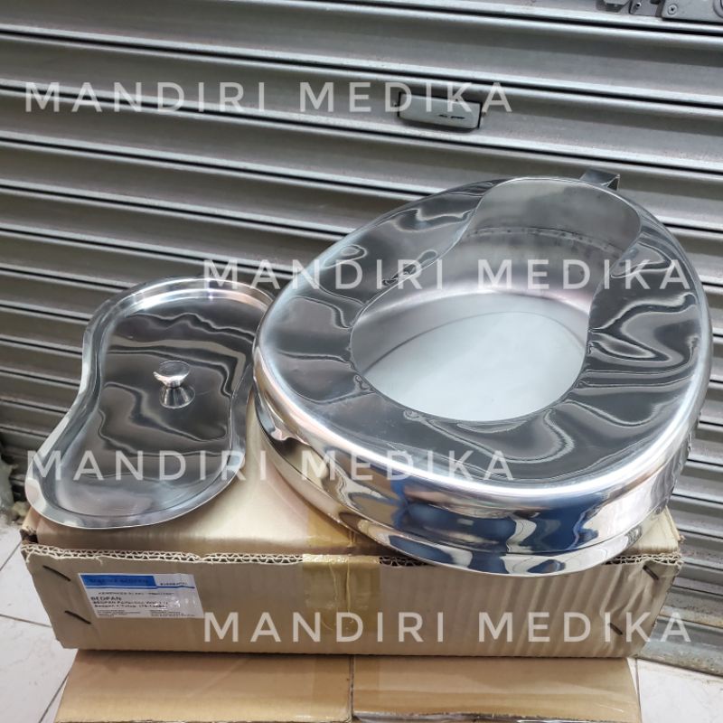 Jual Bedpan BAB Oval Pispot Angka 8 Stainless Izin Edar KEMENKES ...