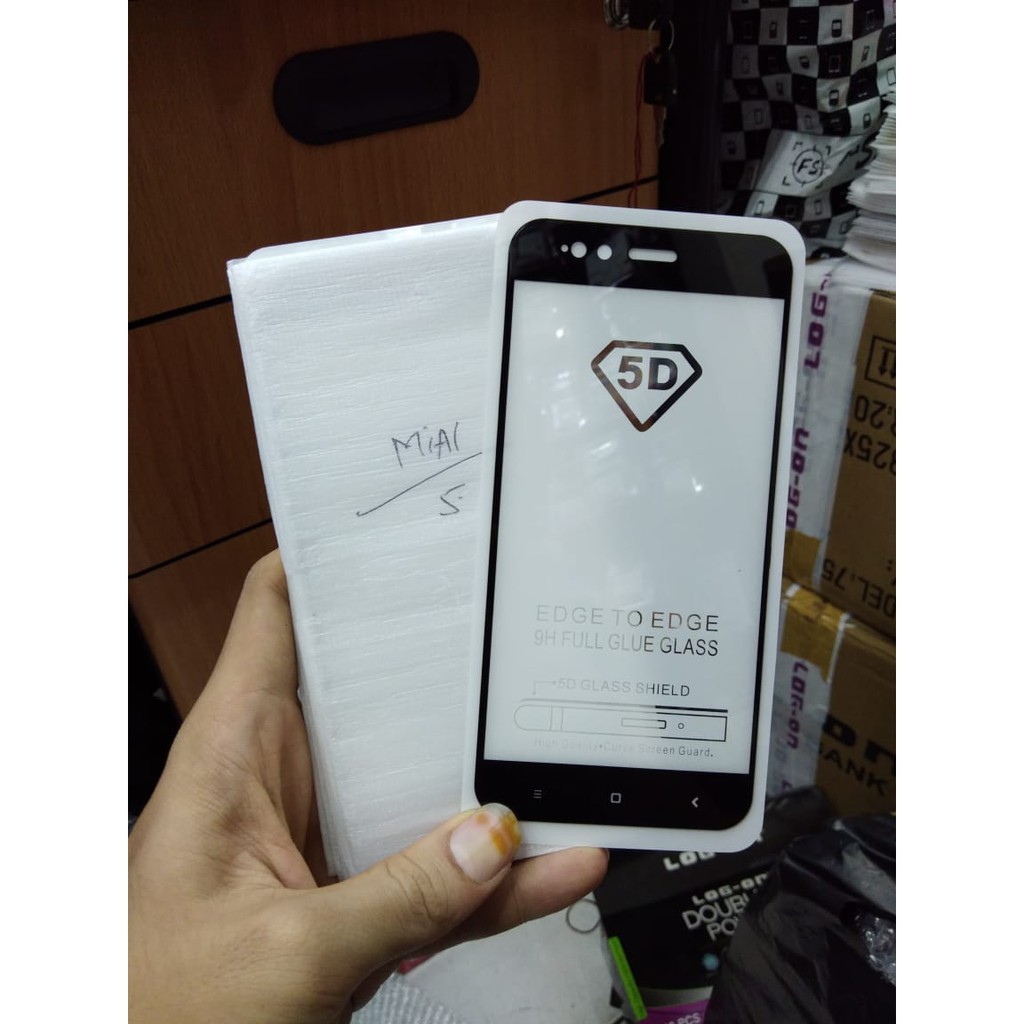 Jual TEMPERED GLASS XIAOMI MI A1 MI 5X 5D FULL LEM COVER PREMIUM ANTI GORES KACA | Shopee Indonesia
